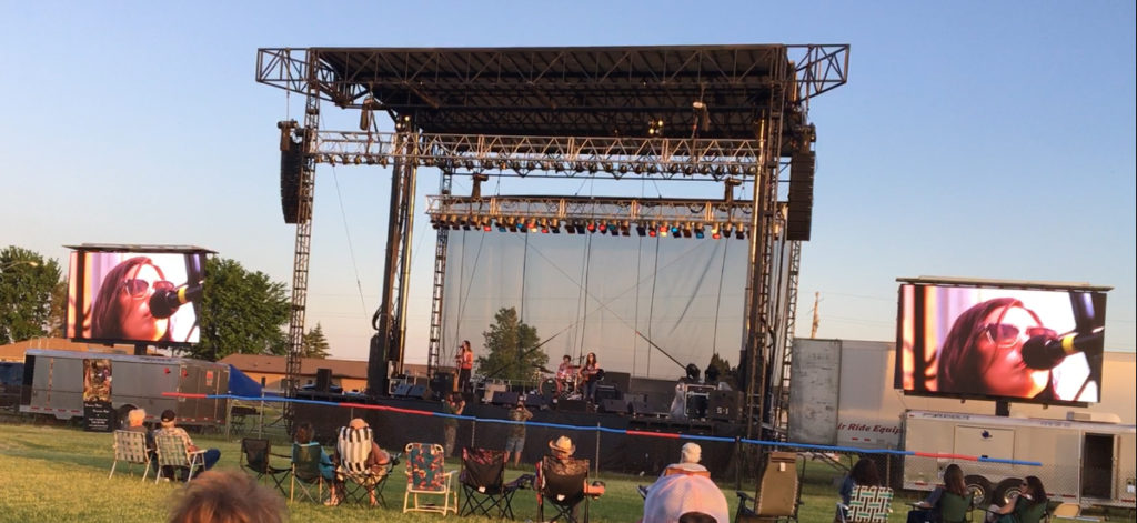 Branded Stage and Screens for a Concert | Mobile LED Jumbotron Outdoor ...